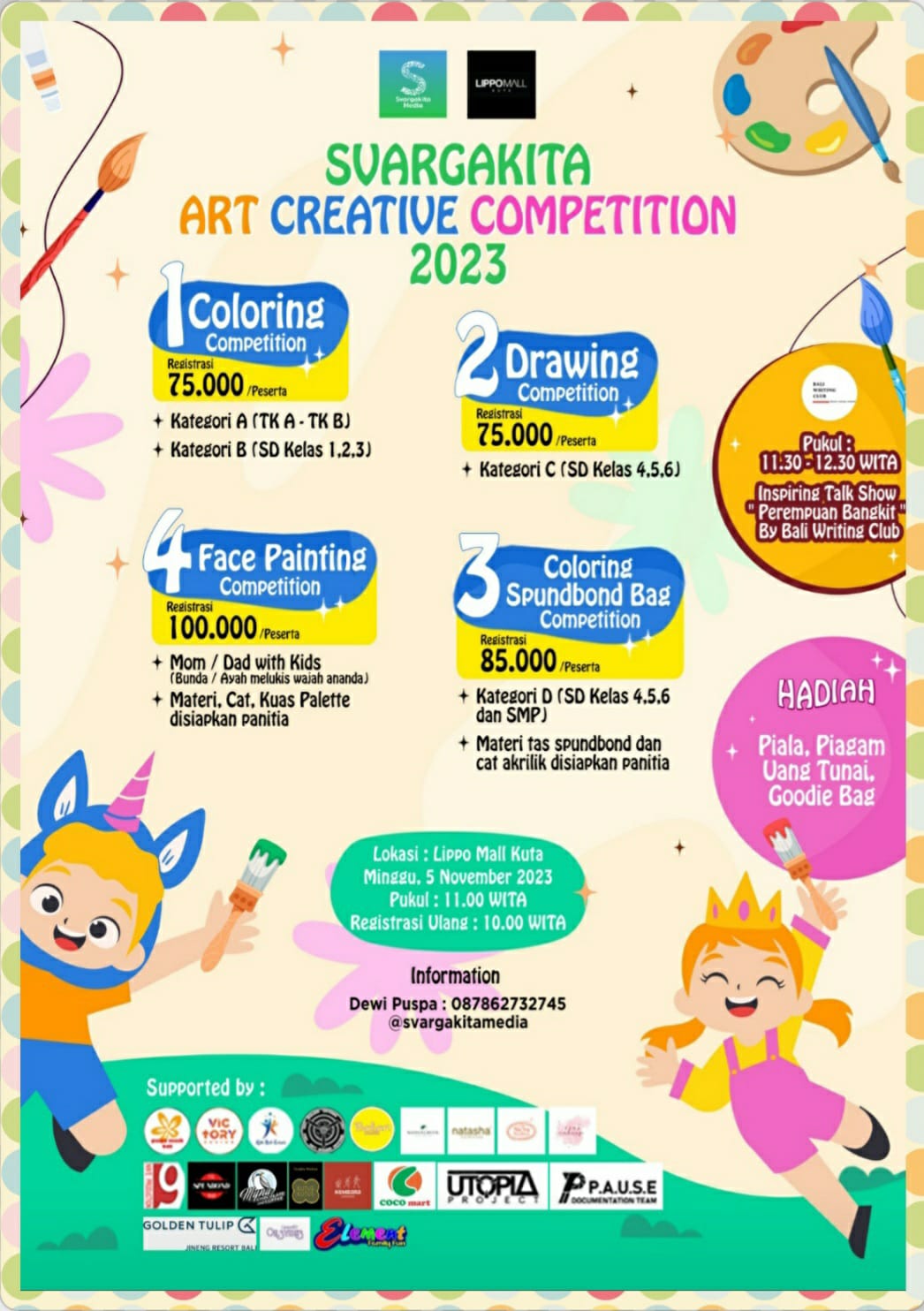 Wadah Kreatif Anak Berbakat, Svargakita Gelar Art Creative Competition ...